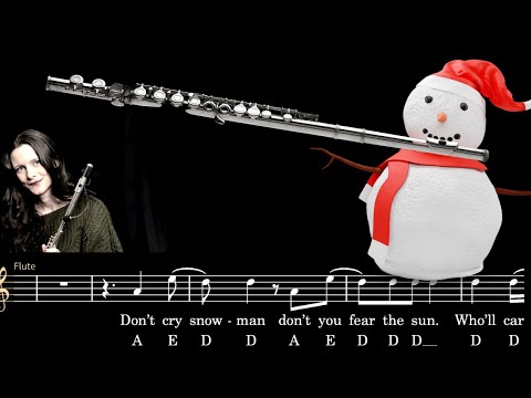 Sia - Snowman - Play Along Flute Tutorial