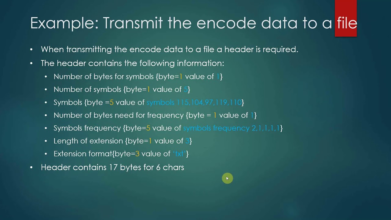 Huffman Encoder Implementation Demo