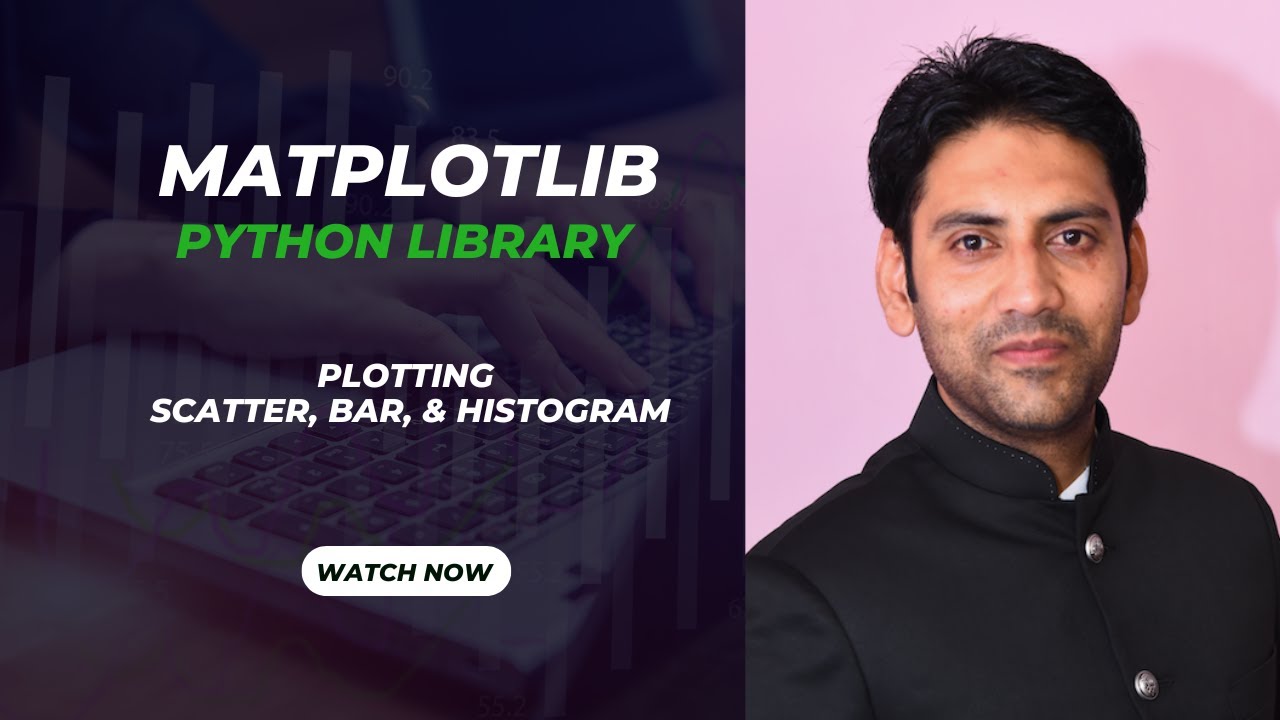 12. Matplotlib Python Library- Plotting Scatter, Bar, and Histogram