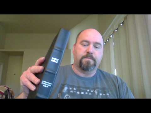 Christian Standard Bible review black goatskin leather.