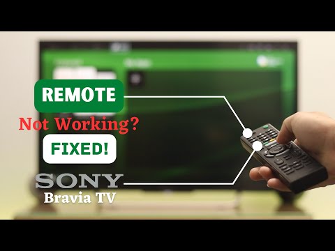 Fix- Remote Not Working SONY Bravia TV!