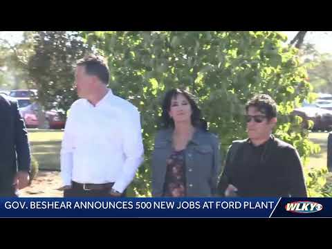 Gov. Beshear announcing 500 new jobs at Ford plant