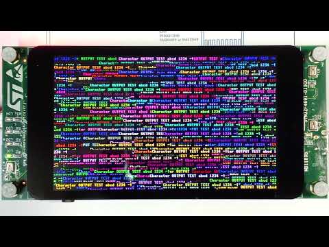 STM32F469 Discovery Board LCD Output Test