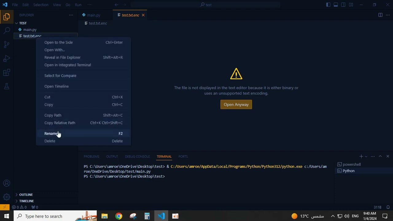 How To Encrypt and decrypt files and streams in AES Crypt format In Python
