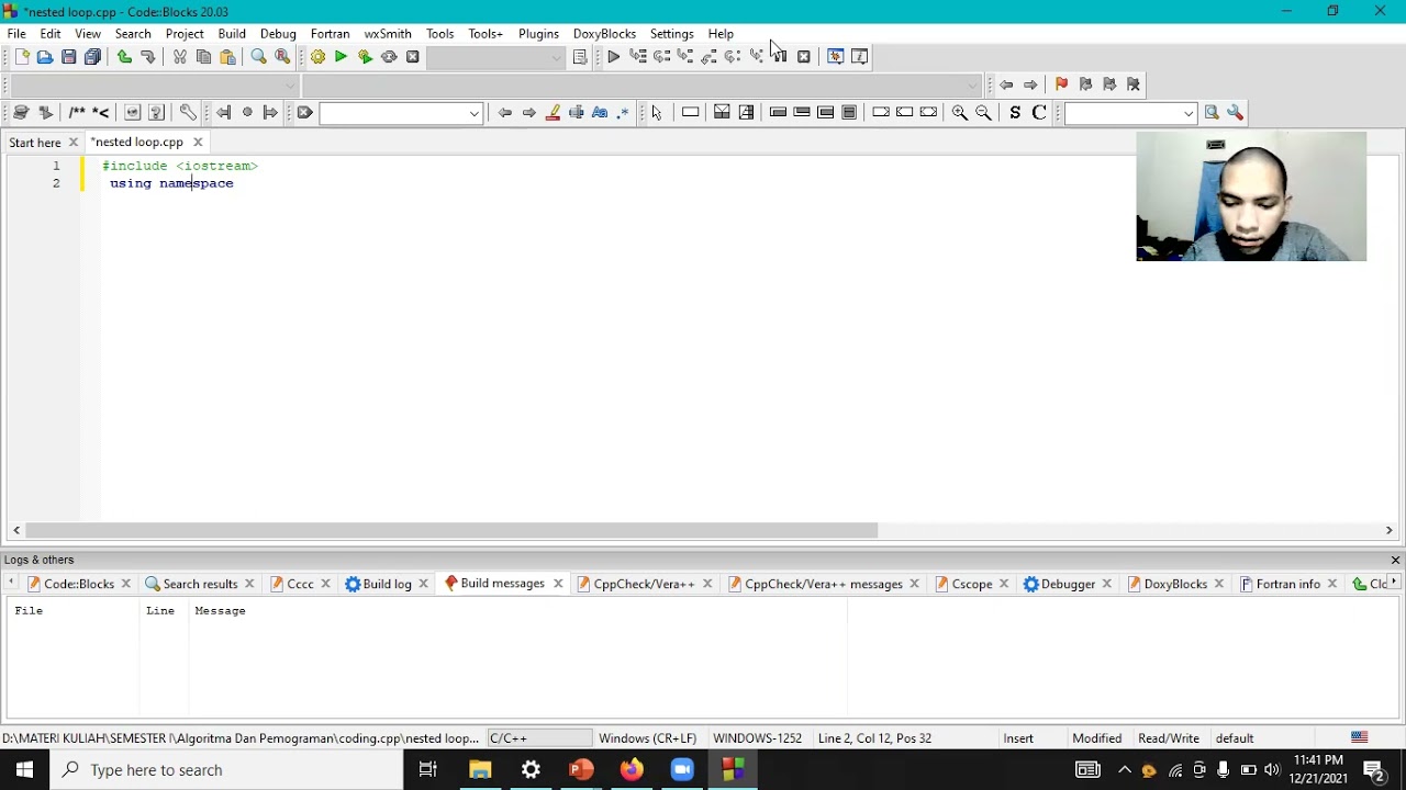 Algoritma dan Pemrograman : ( Nested Loop Dan Array )