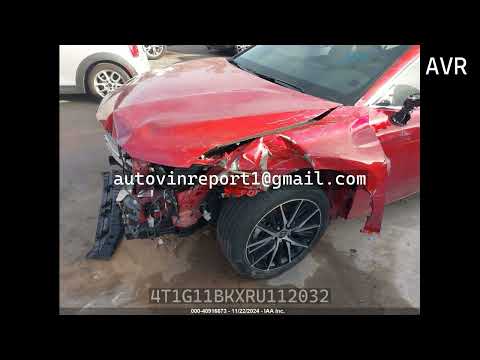 4T1G11BKXRU112032 2024 TOYOTA CAMRY SE RED