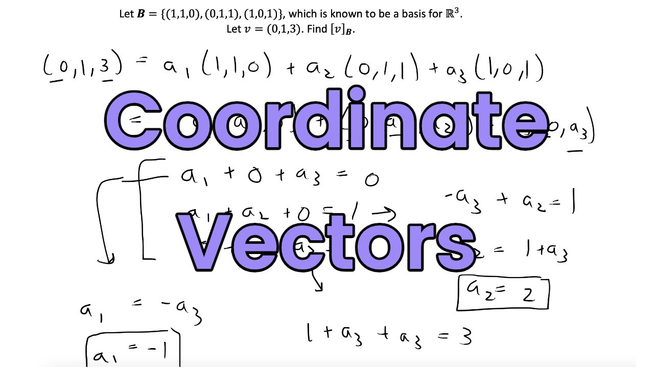 Find a Coordinate Vector