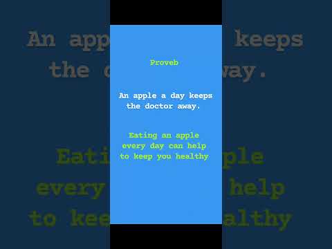 #proverb#an apple a day keeps doctor away#learnenglish #youtubeshorts #do subscribe 🙏🙏