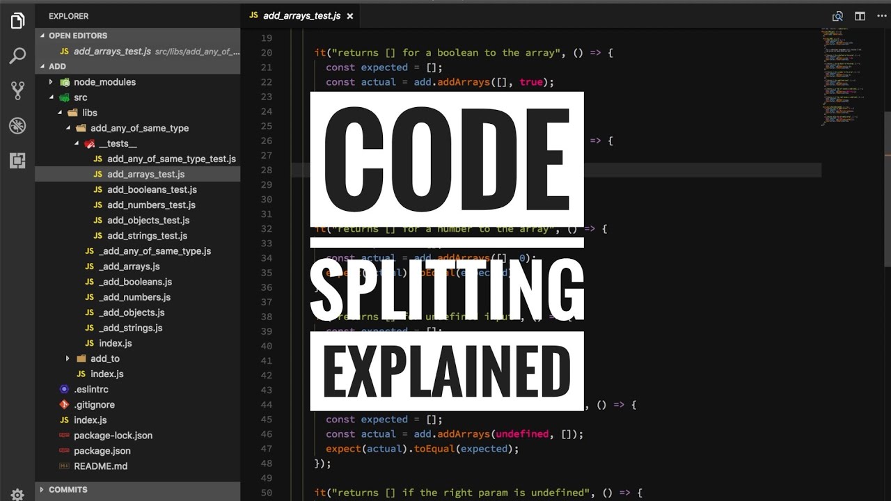 Code splitting explained