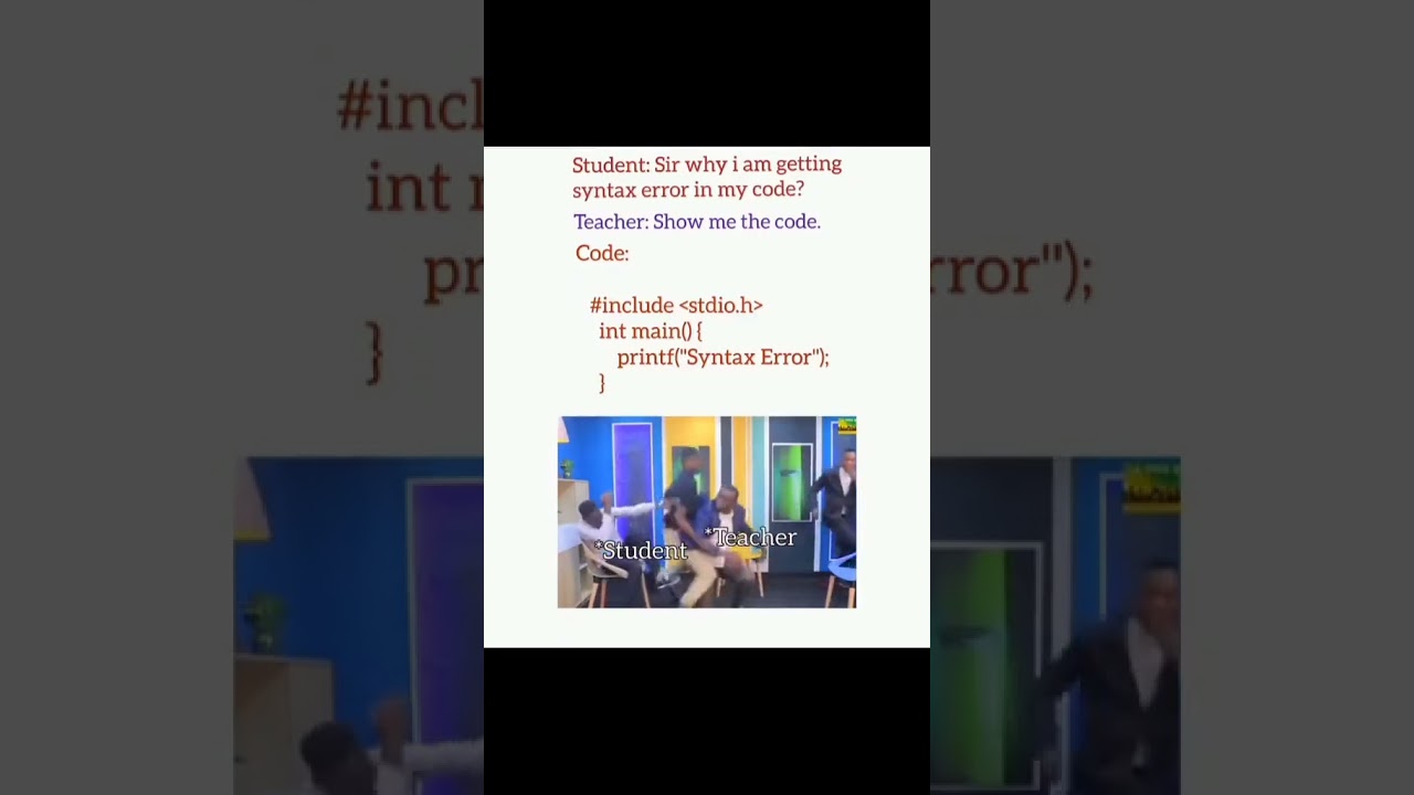 Syntax Error 😂😂