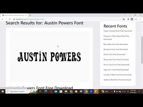 How to Download and install Austin Powers Font Free Download in Adobe Photoshop