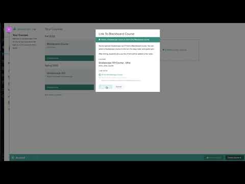 Link Blackboard Course to Gradescope Course