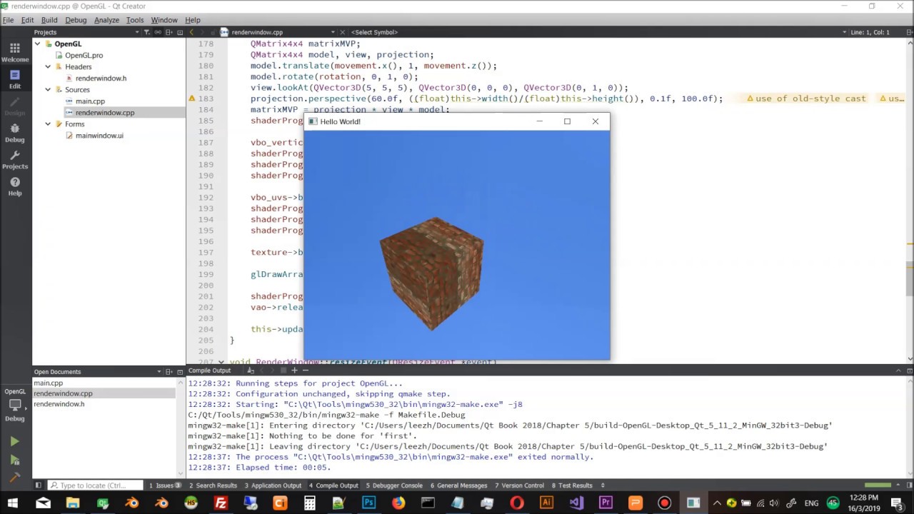 Qt5 C++ GUI Programming Cookbook, 2nd Edition | 5. OpenGL Implementation