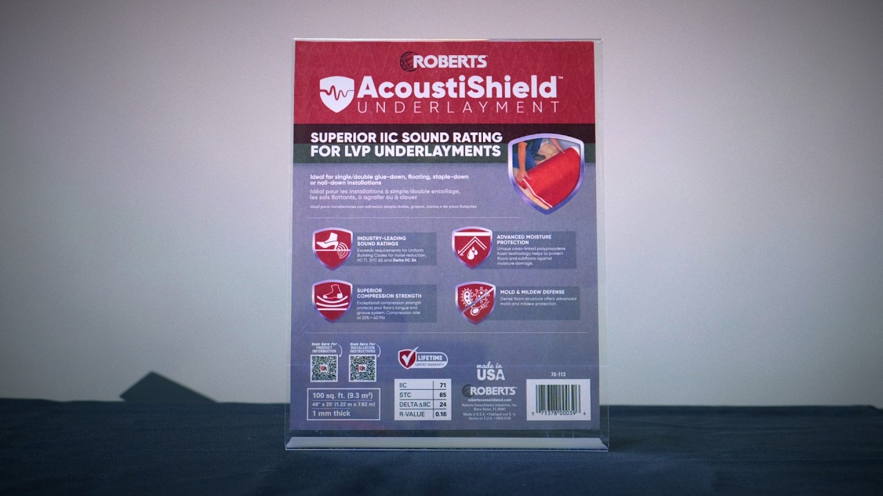ROBERTS® AcoustiShield™ Premium Underlayment