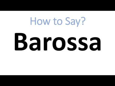 How to Pronounce Barossa? Australian Wine Pronunciation (South Australia Shiraz)