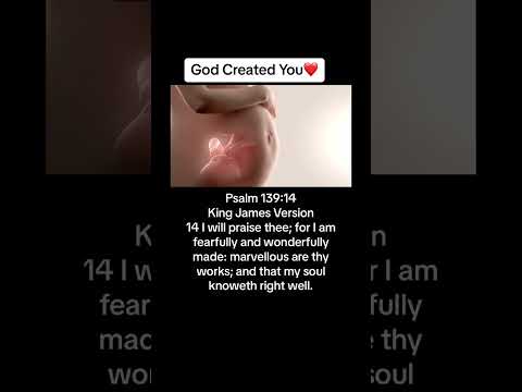God Created You Fearfully And Wonderfully Made ❤️ #video #ytshorts #god #bible