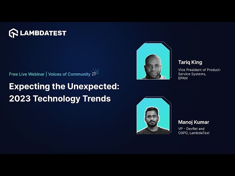Voices Of Community | Expecting the Unexpected: 2023 Technology Trends | Webinar Teaser