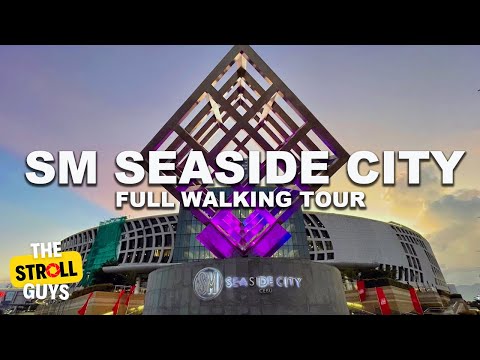 SM Seaside City Cebu Walking Tour | Fourth Largest Mall in the Philippines | 4K