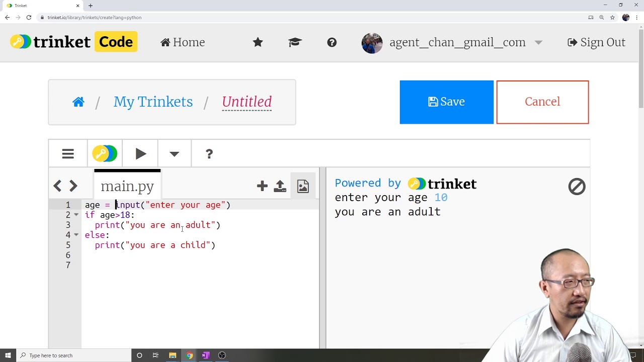 Python Lesson 4 - Getting Input from the User, Converting Variable Types