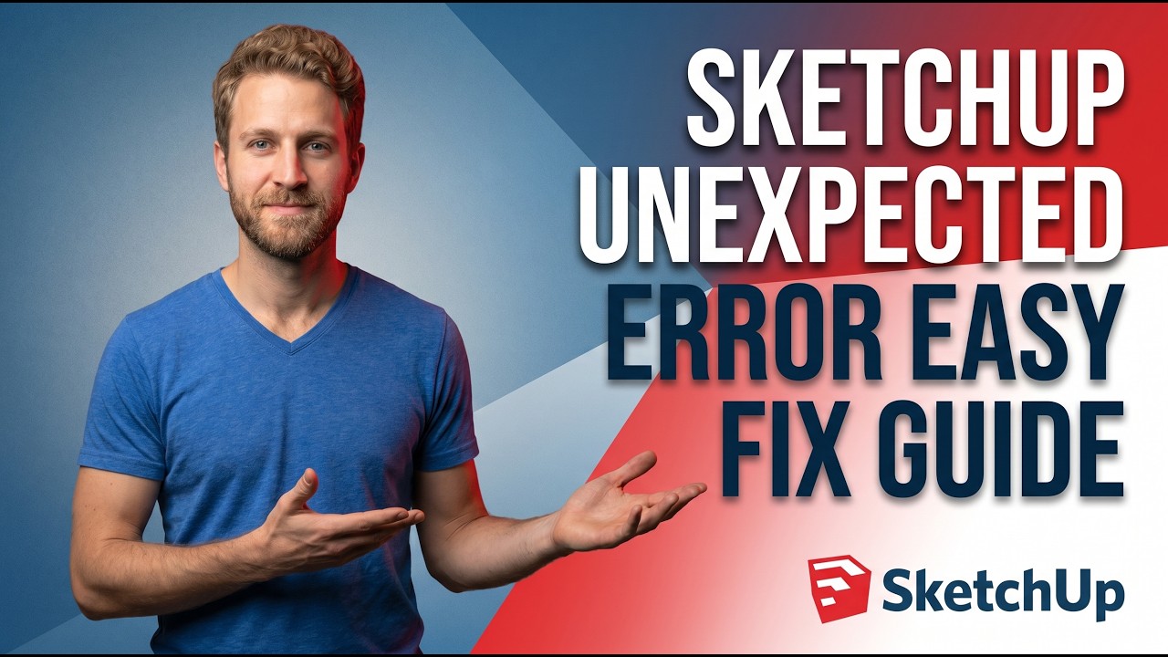 SketchUp Unexpected Error (Easy Fix Guide)