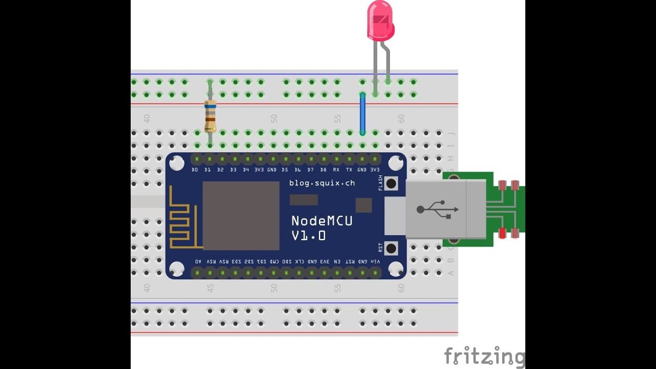 ESP8266 ESP-12E NodeMCU Customized firmware flashing and Getting started with LED Blink