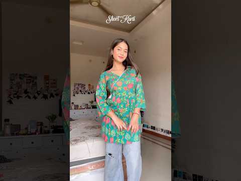 Meesho short kurti #ashortaday #shortkurti #meesho #haul #outfitideas #kurti #officewear #shorts