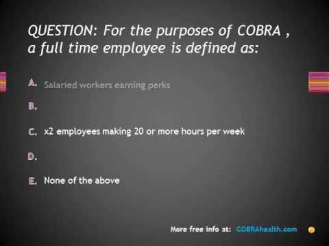 COBRA Insurance Quiz