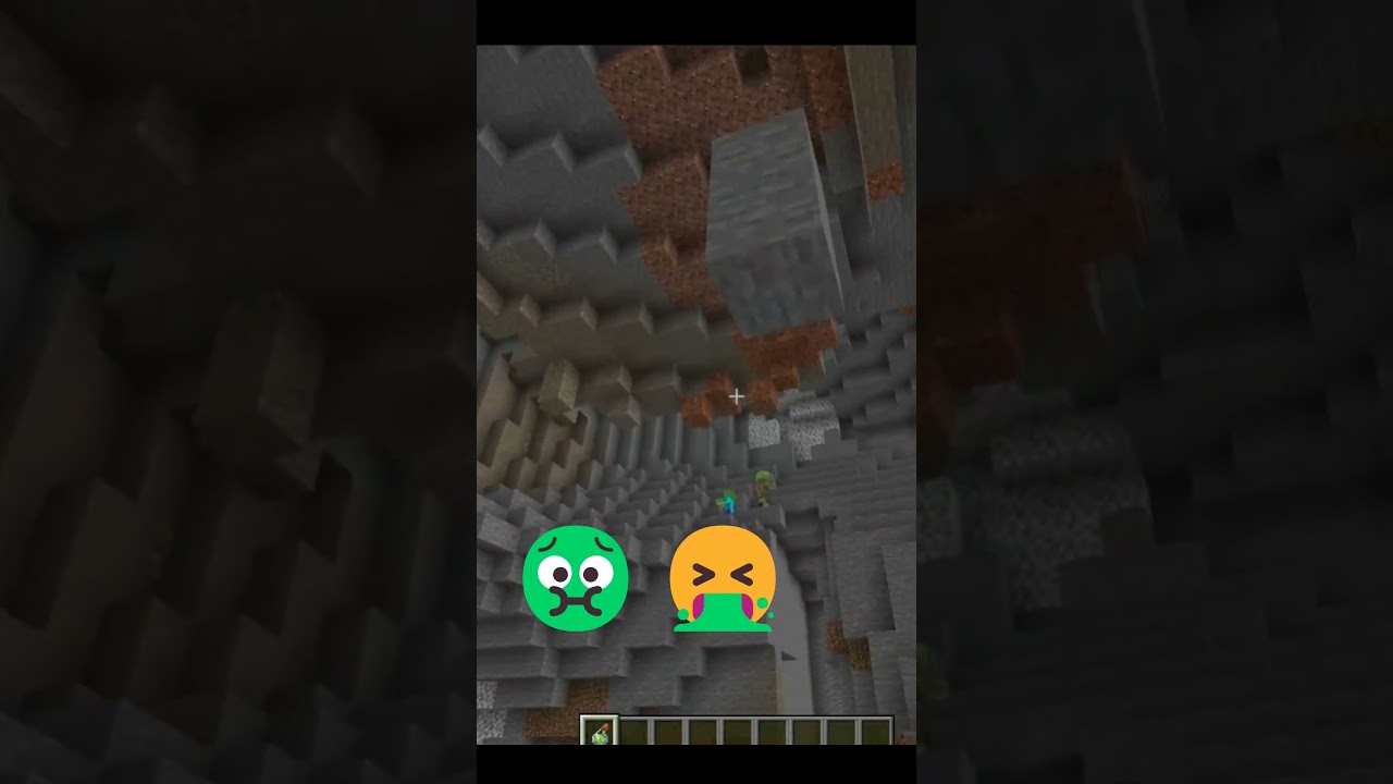 A weirdly broken seed in Minecraft ☠️💀 #minecraft #memes #viral #shorts