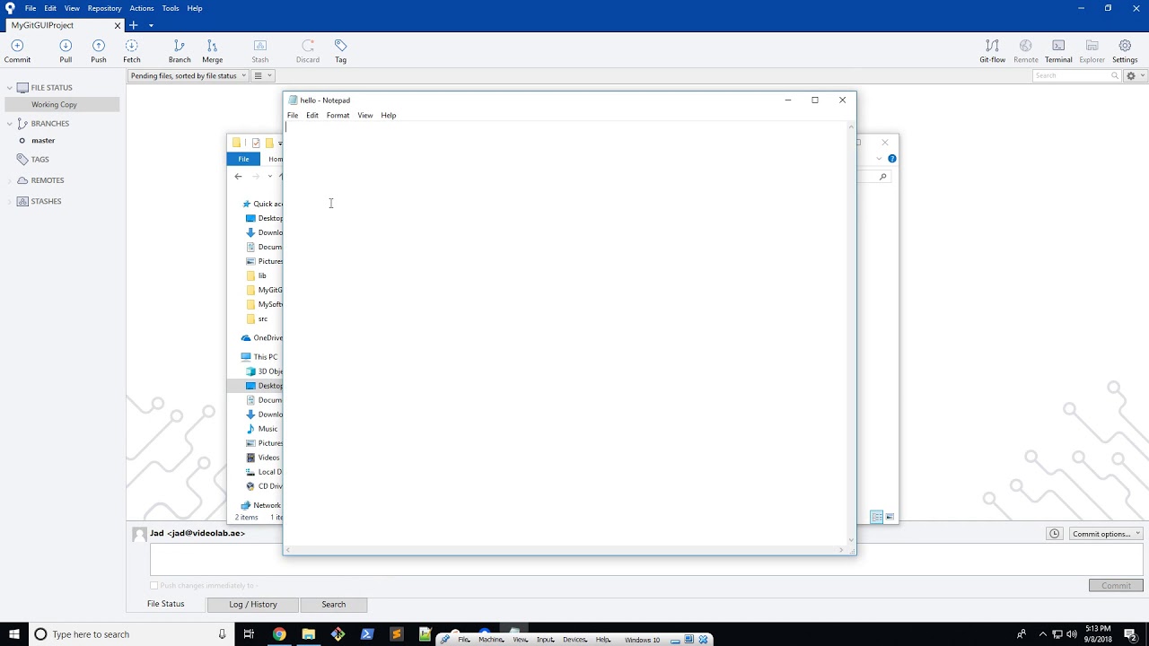Git & GitHub Tutorial - Stage & Commit in SourceTree(Git GUI)