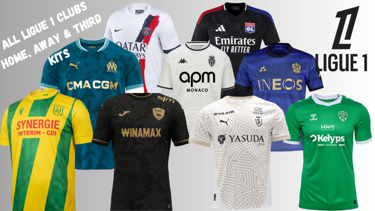 Ligue 1 2025 Kits Revealed: All Home, Away & Third Jerseys (Full Review)