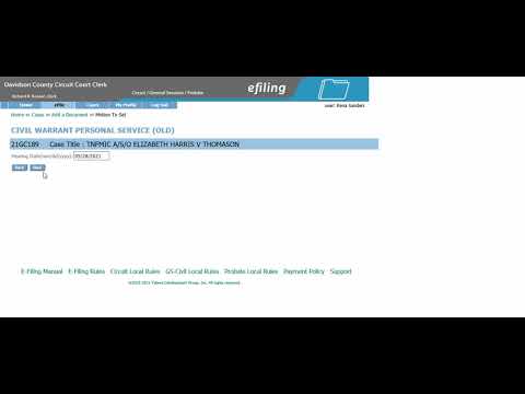 How To E-File A Request For New Court Date