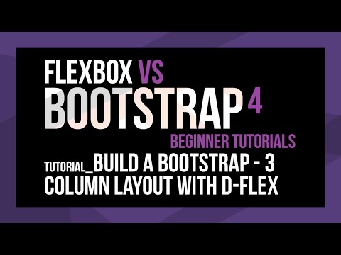 Bootstrap vs Flexbox Comparison - Using d-flex to Build a 3 Column Template