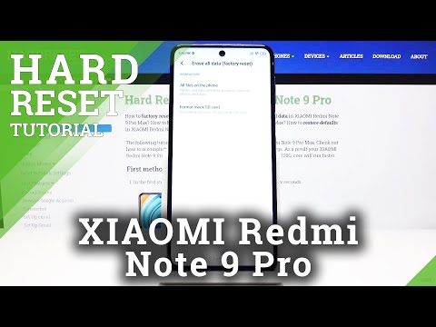Factory Reset XIAOMI Redmi Note 9 Pro – Wipe Data / Restore Defaults