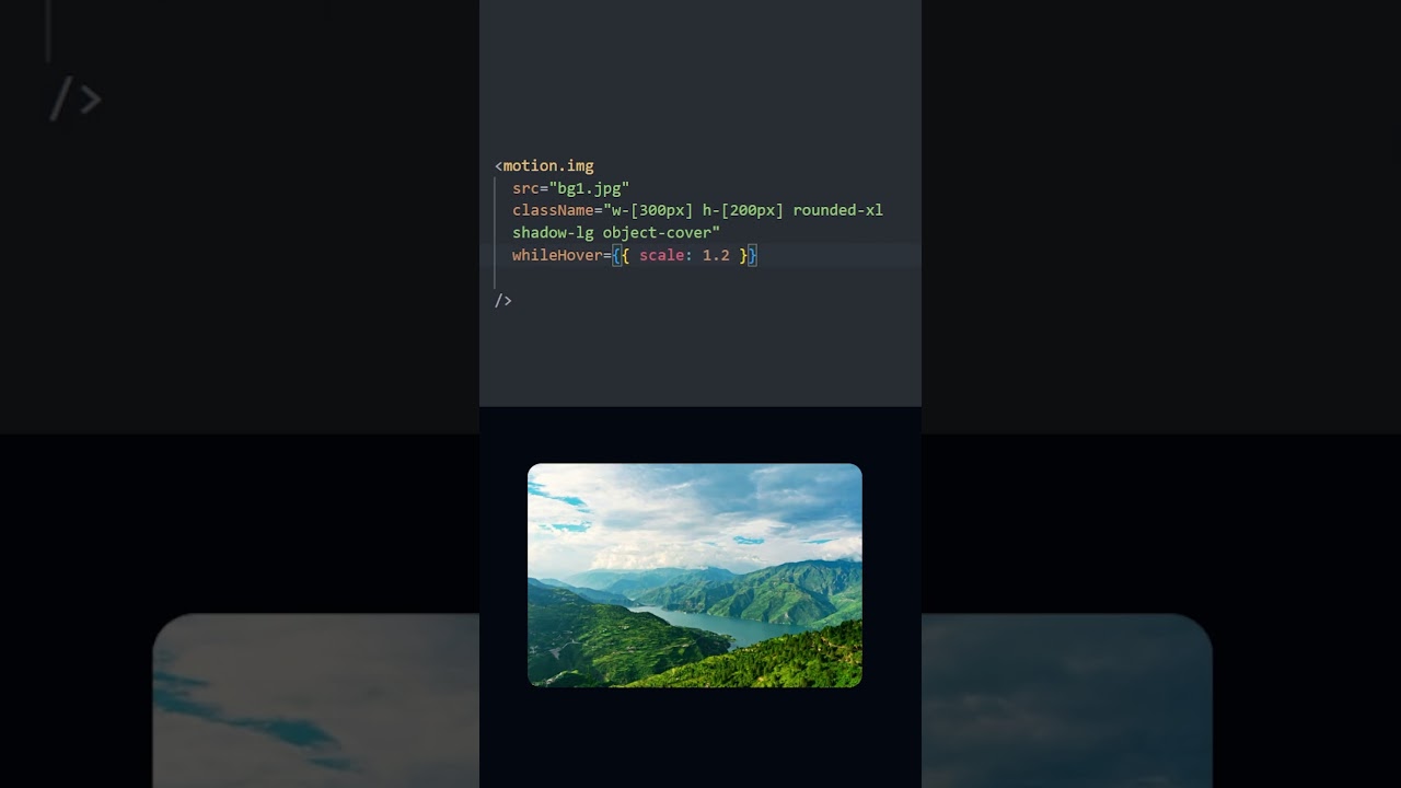 Image Hover Effect with Framer Motion Tutorial #tailwind #coding #react #programming #css #web #js