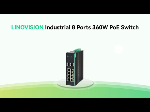 Introducing LINOVISION 8 Ports 360W Managed POE Switch