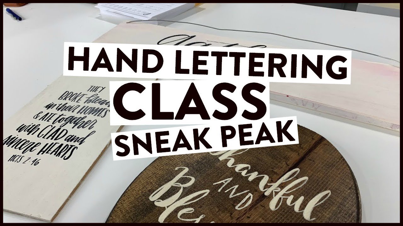 HAND LETTERING CLASS SNEAK PEAK! - Makers Gonna Learn