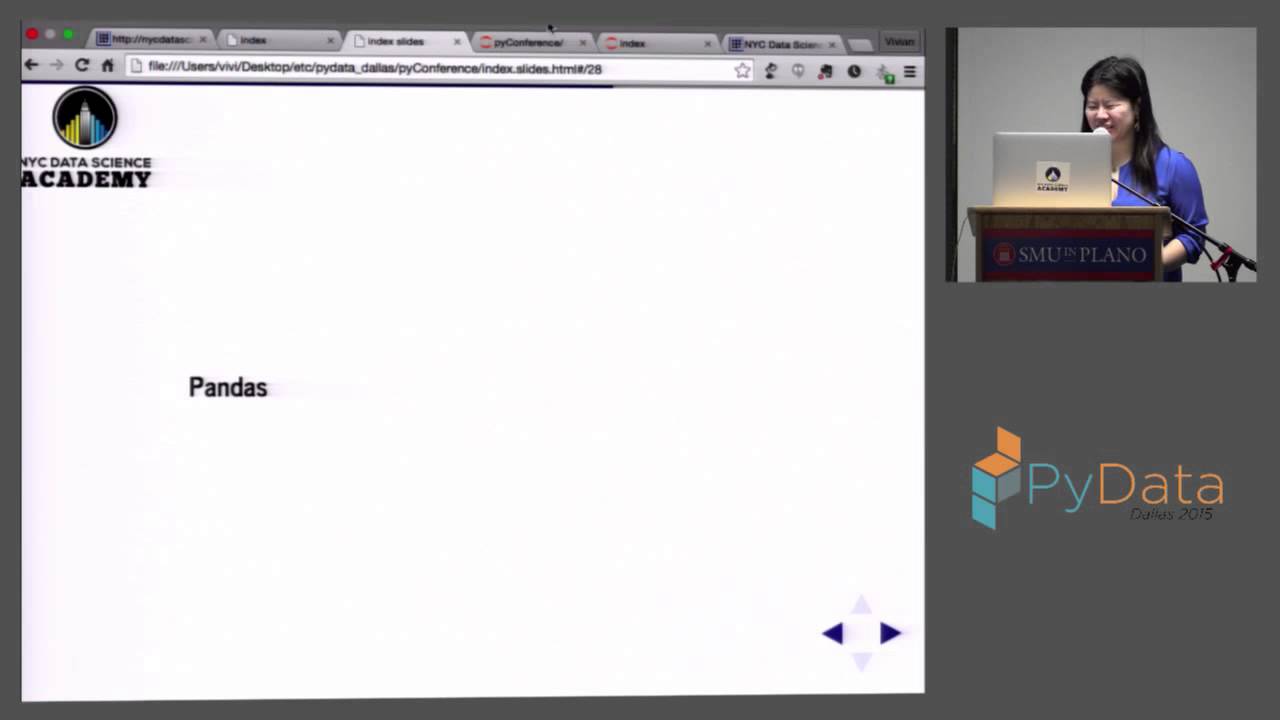 Vivian Zhang - Python Data Analytics Workshop - NumPy, pandas, matplotlib, and SciPy