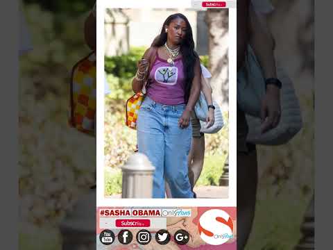 Sasha Obama Styled in Boyfriend Jeans Outfit
