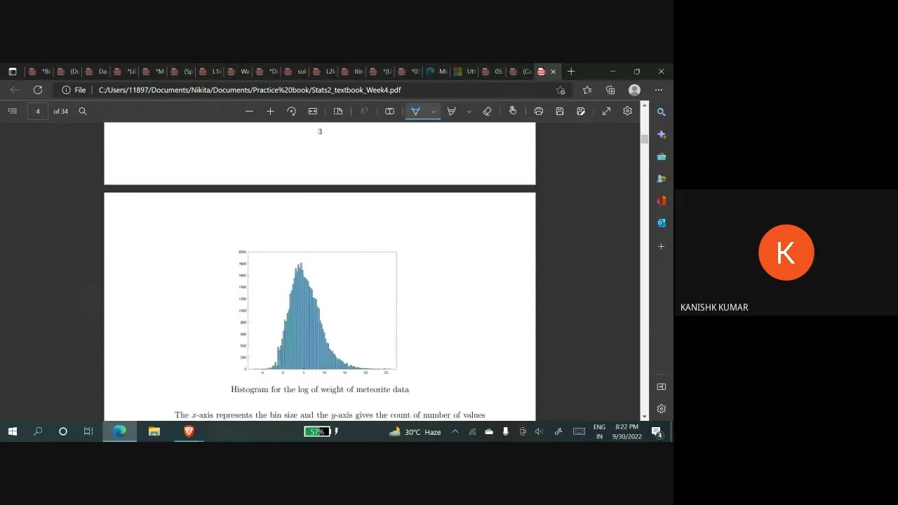 Activity/Practice Session - Week 4 (Statistics II)