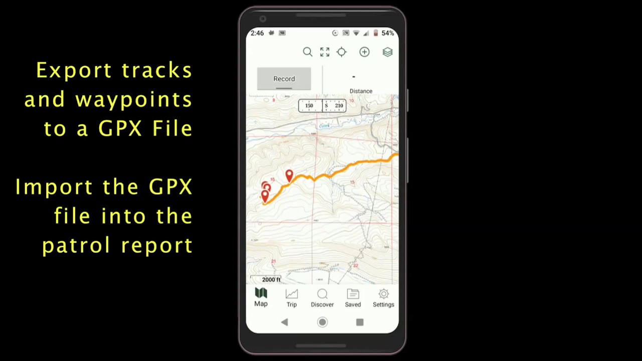 Upload GPS Track and Waypoints to Forest Conservancy Patrol Report Using GPX Files
