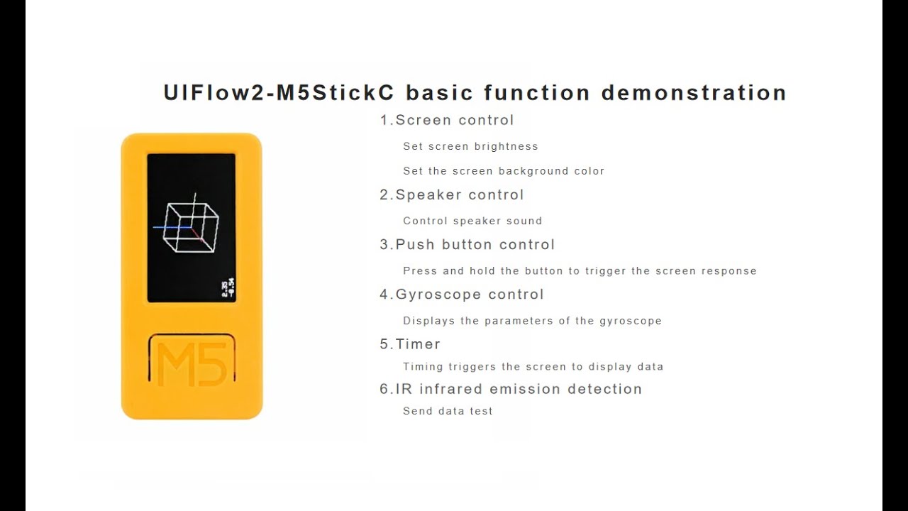 Comes with function programming demonstration | M5StickC