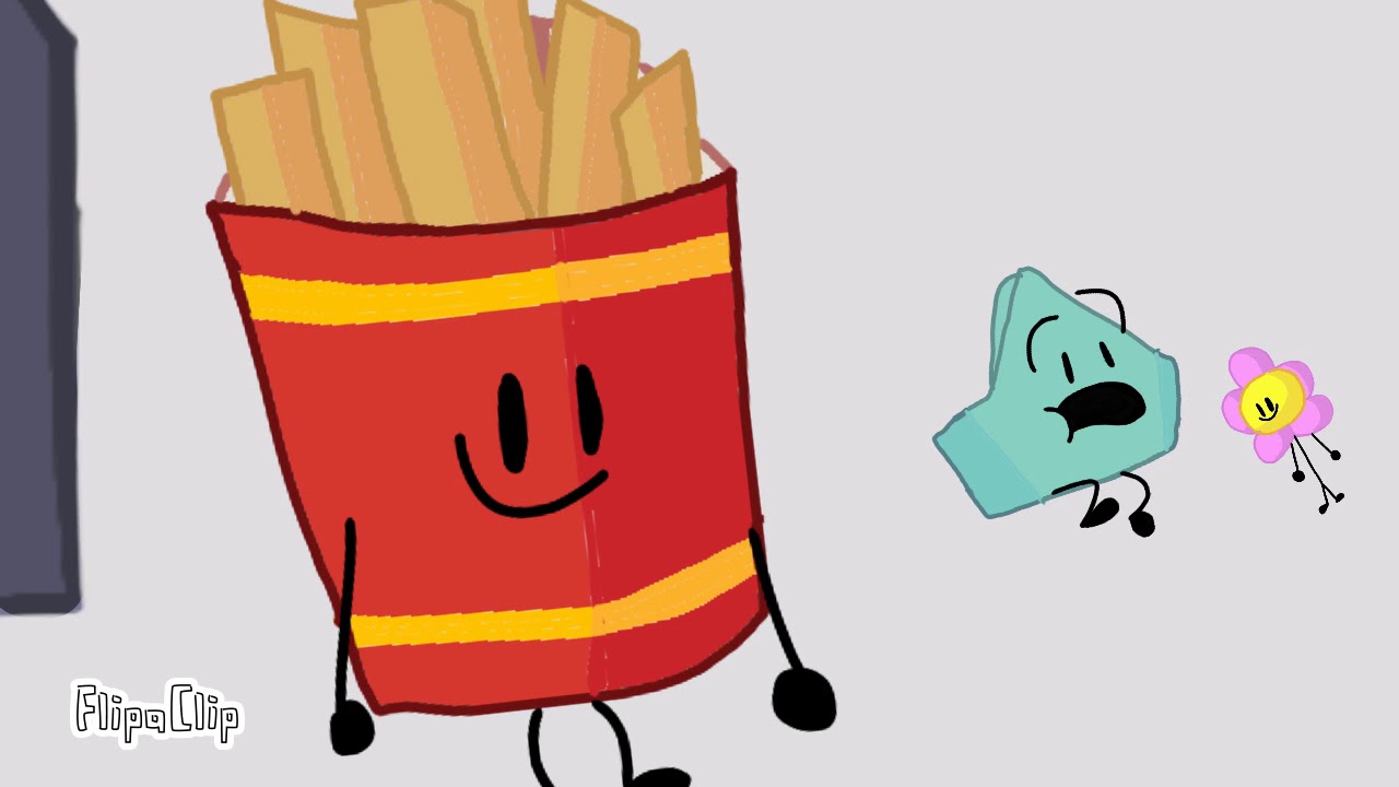 BFB intro with characters backwards abc order