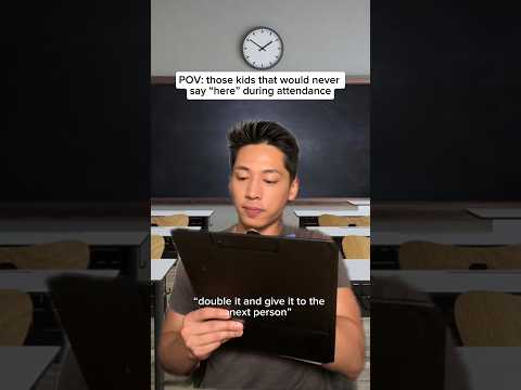 that one kid when the teacher takes attendance ๐คฃ๐คฃ #shorts #comedy #relatable