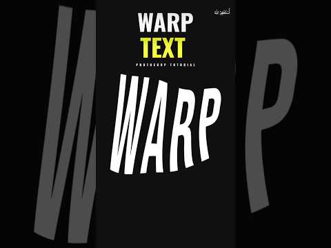 How to Warp Your Text in Photoshop to an Shape - Photoshop Tutorial