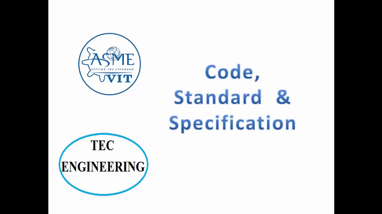codes standards and specifications | What is the difference between Code, Standard & Specification?