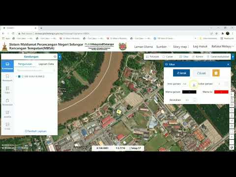 How to measure using Sistem Maklumat Perancangan Negeri Selangor (SISMAPS)