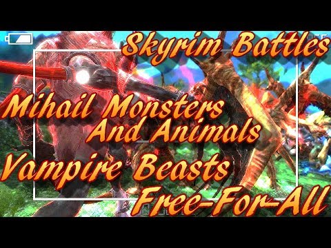 Skyrim Battles - The Vampire Beasts Free-For-All [Skyrim Nexus Mods]! :)