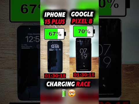 ⚡iPhone 15 vs Pixel 8 – Charging Speed Test!