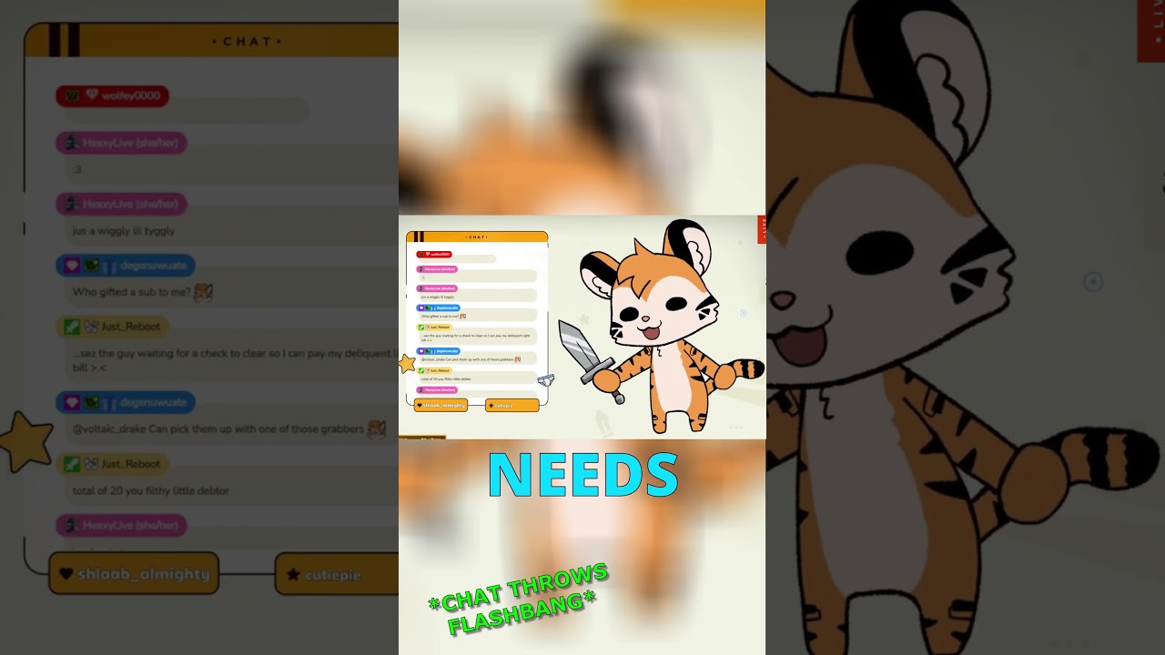 CHAT FLASHBANGED ME!  #vtuber #furry #streamer