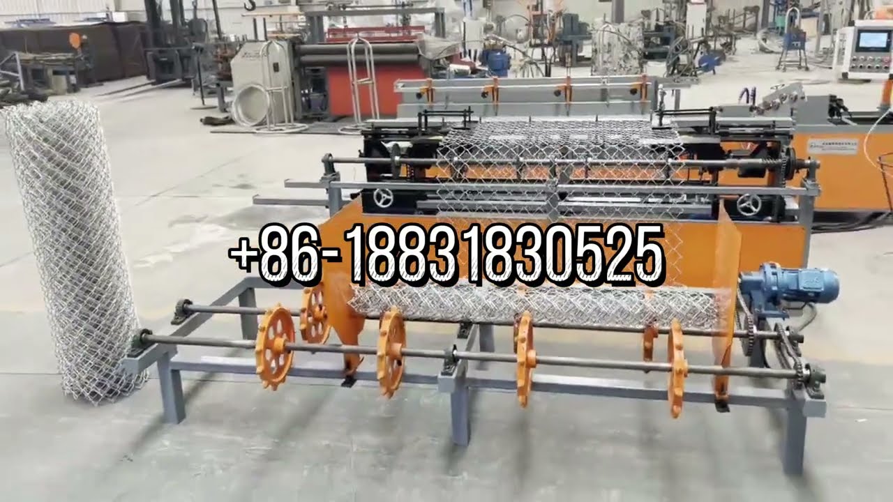 full automatic single wire chain link link fence machine for diamond mesh fence